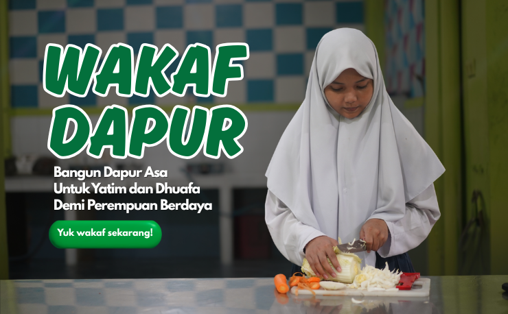 Wakaf Bangunan Dapur untuk Santriwati Berdaya