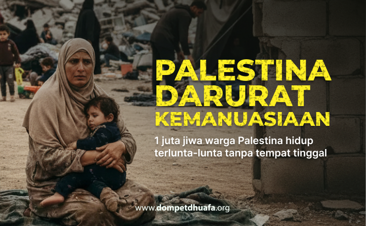 Bantu Palestina Bangun Tempat Tinggal Sementara